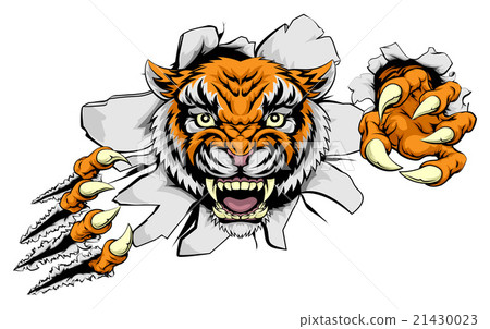 Tiger Attack Concept - Stock Illustration [21430023] - PIXTA