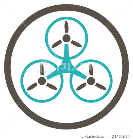 Tricopter Rounded Icon - Stock Illustration [21431654] - PIXTA