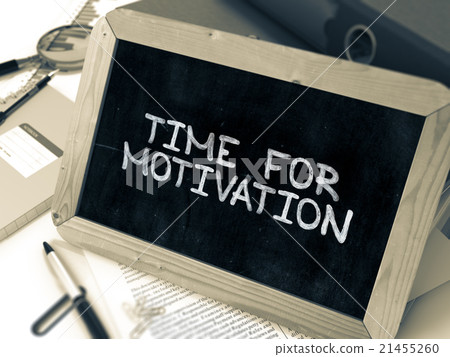 Hand Drawn Time for Motivation Concept on Small - Stock Illustration ...