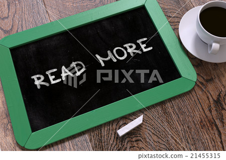 Hand Drawn Read More Concept on Chalkboard. - Stock Illustration ...
