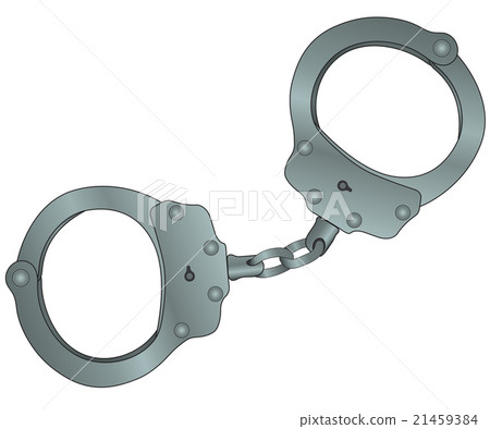 Vector cartoon police handcuffs - Stock Illustration [21459384] - PIXTA