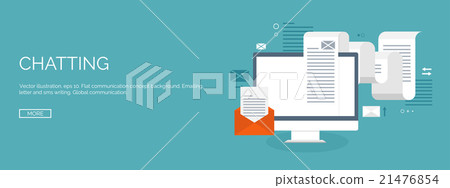 Vector illustration. Flat computing background - Stock Illustration ...