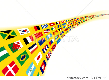 The flag of yellow light world - Stock Illustration [21479196] - PIXTA