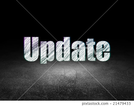 Web development concept: Update in grunge dark - Stock Illustration ...