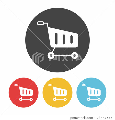 web shopping cart icon - Stock Illustration [21487357] - PIXTA