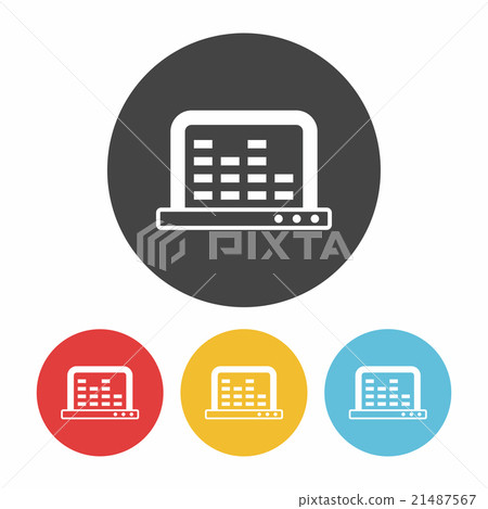 music computer icon-插圖素材 [21487567] - PIXTA圖庫