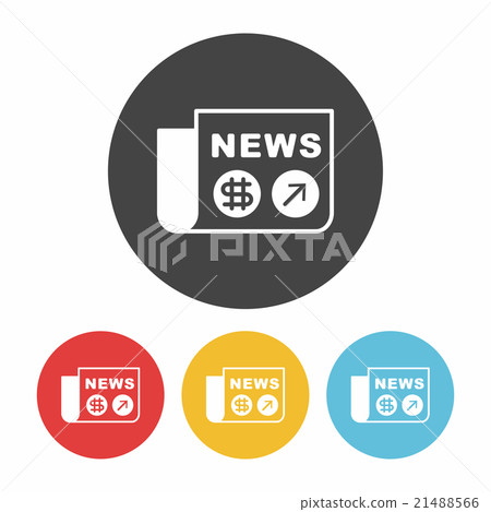financial NEWS icon - Stock Illustration [21488566] - PIXTA