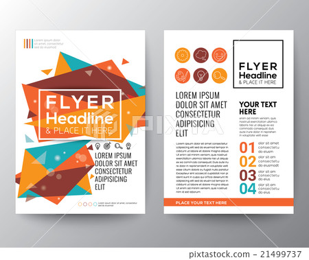 Abstract Triangle shape Poster Brochure Flyer - Stock Illustration ...