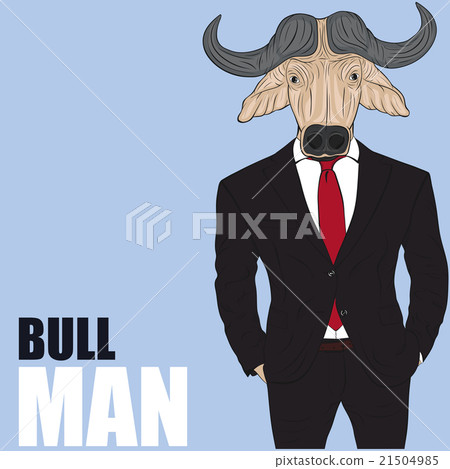 Cartoon character bull - Stock Illustration [21504985] - PIXTA