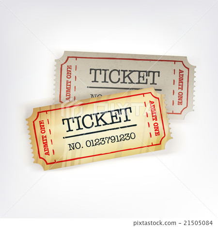 Two tickets. Vector illustration, EPS10 - Stock Illustration [21505084 ...