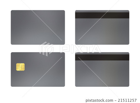 silver card isolated white background - Stock Illustration [21511257 ...