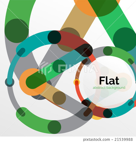 Colorful connected lines on white - abstract - Stock Illustration ...