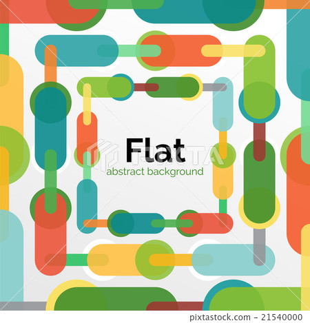 Colorful connected lines on white - abstract - Stock Illustration ...