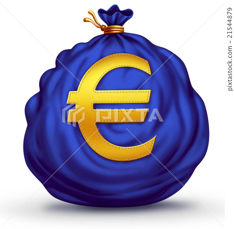 Euro Symbol Currency Bag-插圖素材 [21544879] - PIXTA圖庫