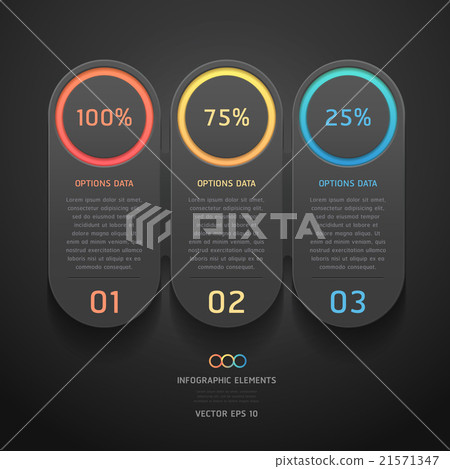 Modern black infographics banner. - Stock Illustration [21571347] - PIXTA