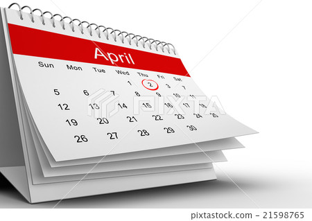 April calendar - Stock Illustration [21598765] - PIXTA