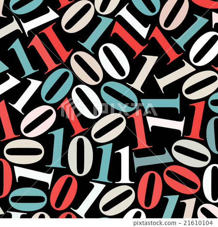 Abstract Data background: multicolor Binary Code - Stock Illustration ...