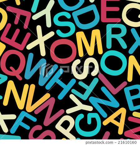 Abstract Education background: multicolor Letters - Stock Illustration ...