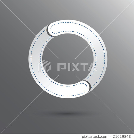 Number Zero with white and gray color . Vector - Stock Illustration ...