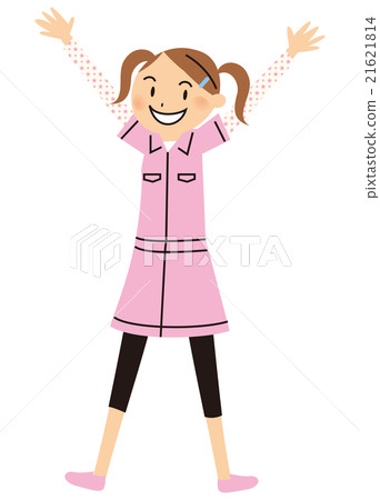 Girls Banzai - Stock Illustration [21621814] - PIXTA