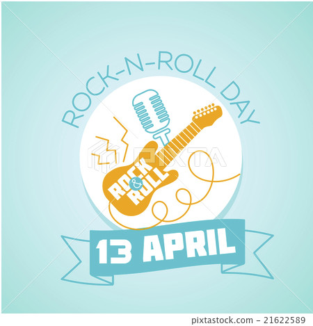 April World Rock-n-roll Day - Stock Illustration [21622589] - PIXTA