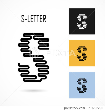 Creative S- letter icon abstract logo design - Stock Illustration ...