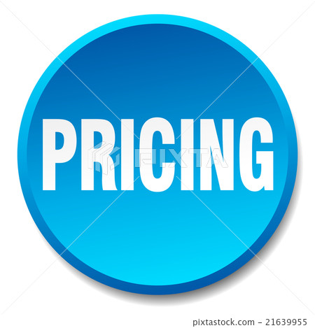 pricing blue round flat isolated push button - Stock Illustration ...