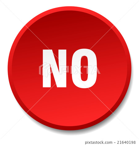 no red round flat isolated push button - Stock Illustration [21640198 ...