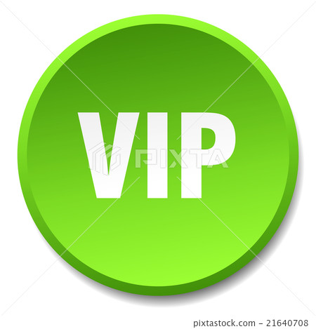 vip green round flat isolated push button-插圖素材 [21640708] - PIXTA圖庫