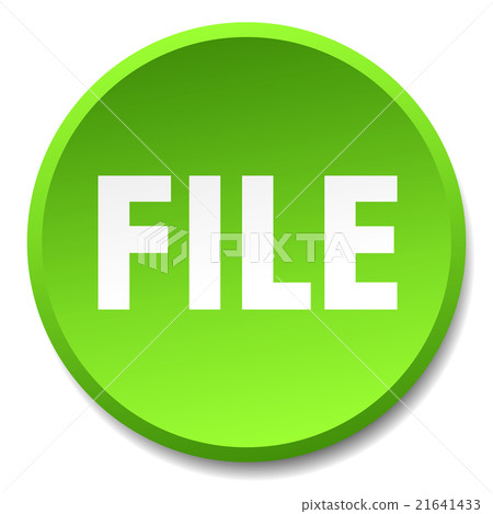 file green round flat isolated push button - Stock Illustration ...