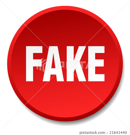 fake red round flat isolated push button - Stock Illustration [21641440 ...