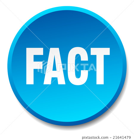 fact blue round flat isolated push button - Stock Illustration ...