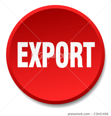 export red round flat isolated push button - Stock Illustration ...