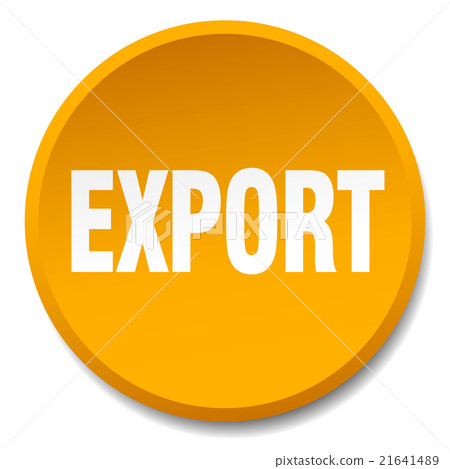 export orange round flat isolated push button - Stock Illustration ...