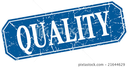 quality blue square vintage grunge isolated sign - Stock Illustration ...