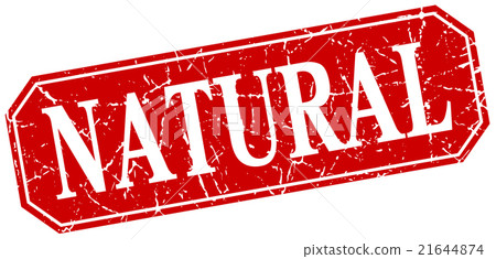 natural red square vintage grunge isolated sign - Stock Illustration ...