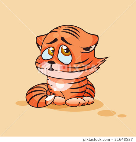 Tiger cub confused - Stock Illustration [21648587] - PIXTA