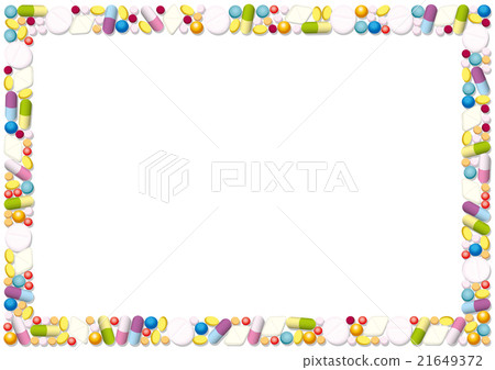 Pills Frame - Stock Illustration [21649372] - PIXTA