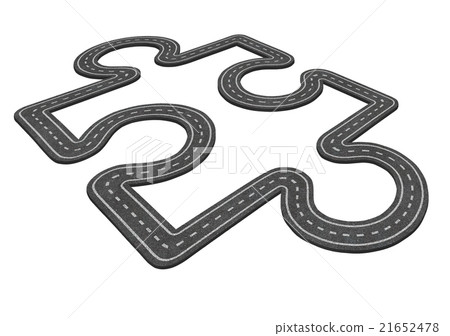 Puzzle Road Concept - Stock Illustration [21652478] - PIXTA
