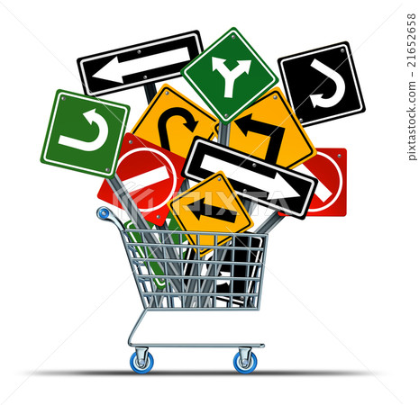 Shopping Direction - Stock Illustration [21652658] - PIXTA