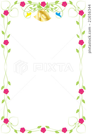 Lucky frame Rose bridle length - Stock Illustration [21656344] - PIXTA