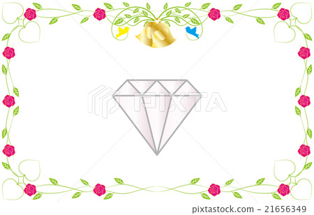 Lucky frame Rose bridal jewelry - Stock Illustration [21656349] - PIXTA