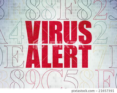 Security concept: Virus Alert on Digital Paper - Stock Illustration ...