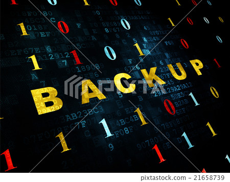 Software concept: Backup on Digital background - Stock Illustration ...