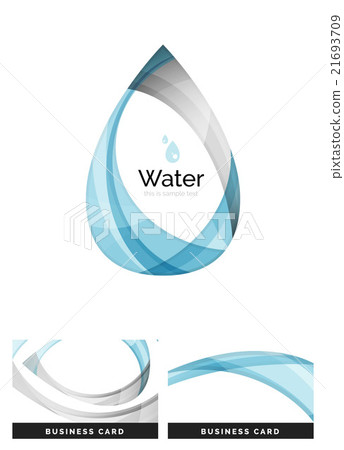 Abstract geometric water drop design - Stock Illustration [21693709 ...
