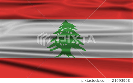 Flag of Lebanon with old texture. Vector - Stock Illustration [21693968 ...