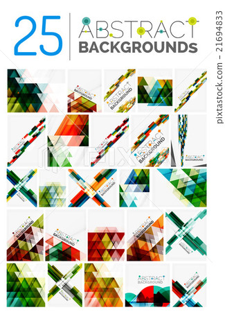 Collection of various abstract backgrounds-插圖素材 [21694833] - PIXTA圖庫