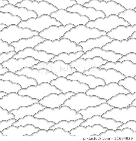 Cloud pattern - seamless - Stock Illustration [21694929] - PIXTA