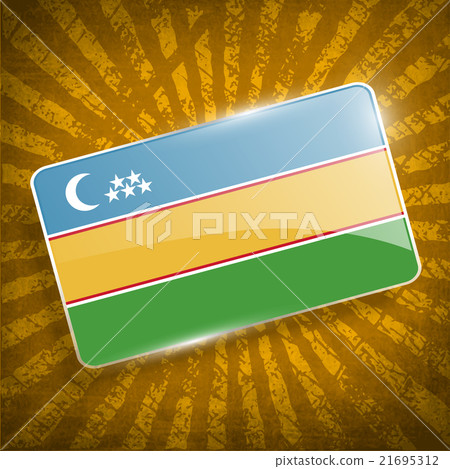 Flag of Karakalpakstan with old texture. Vector - Stock Illustration ...