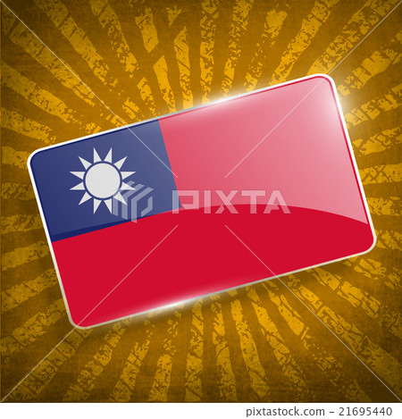 Flag of Taiwan with old texture. Vector - Stock Illustration [21695440 ...